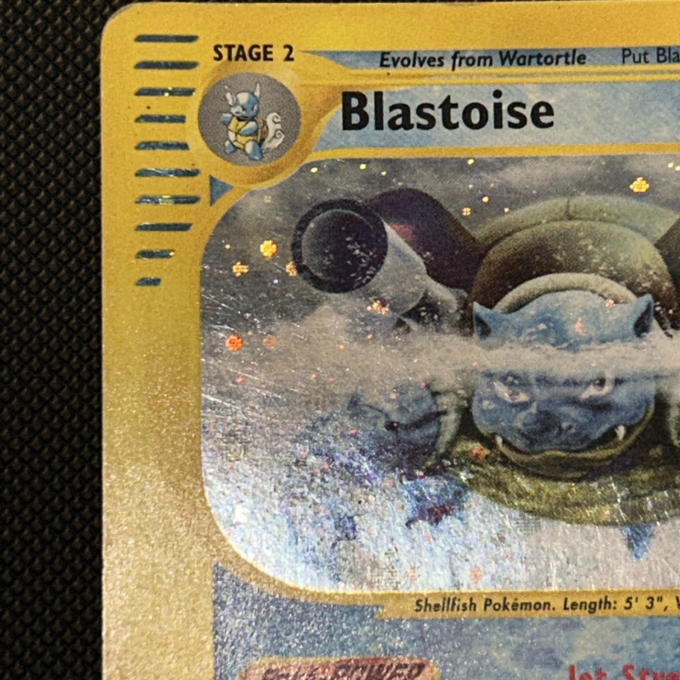 Blastoise Expedition 36/165 Pokémon E Reader Holo Rare Vintage Nintendo ...