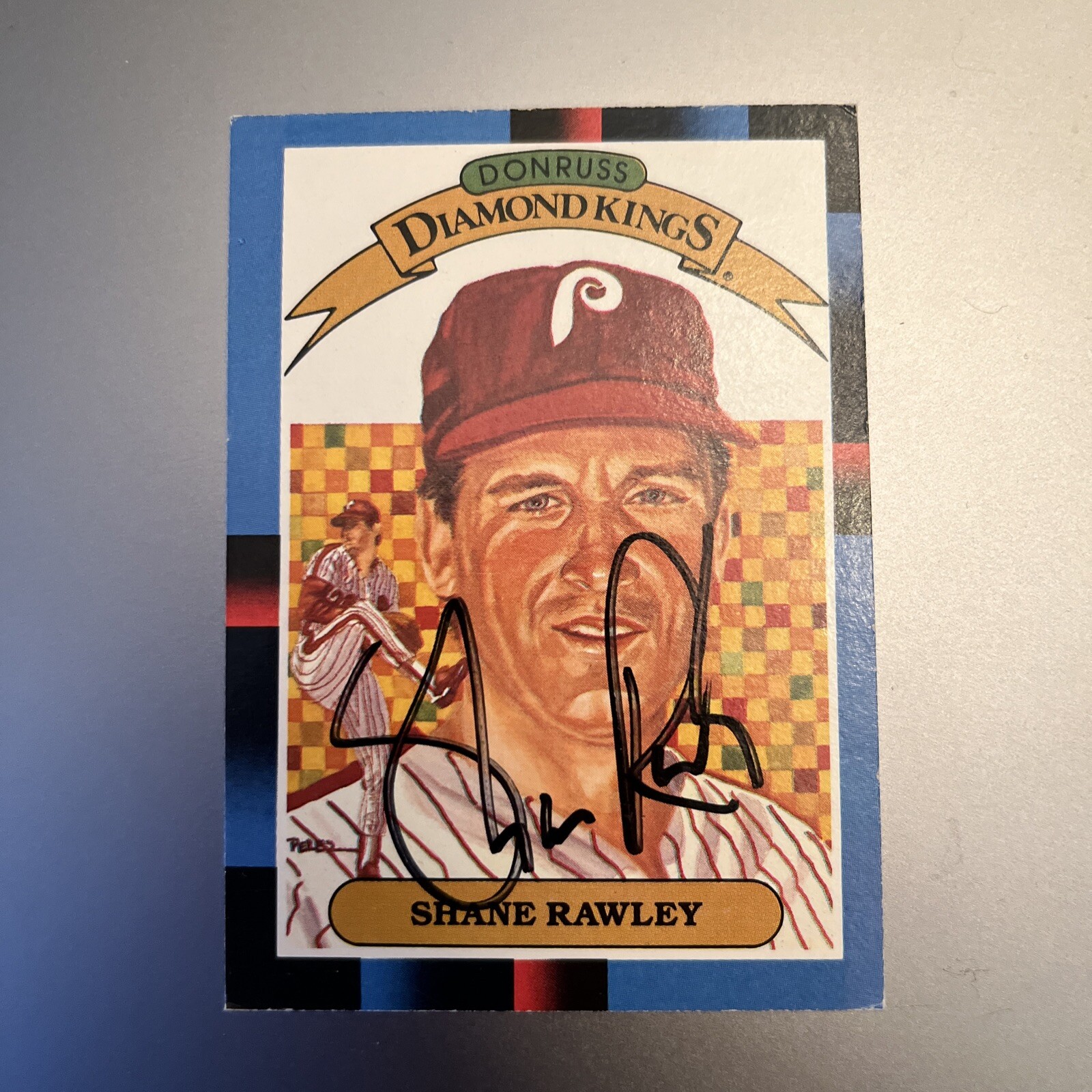 SHANE RAWLEY 1988 DONRUSS DIAMOND KINGS AUTOGRAPHED SIGNED AUTO ...