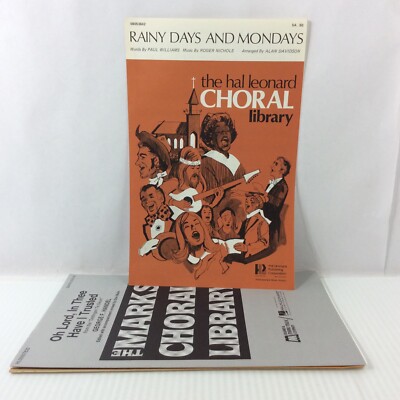 Choir Sheet Music Lot 11Hal Leonard Sacred Secular Church Choral Octavo ...
