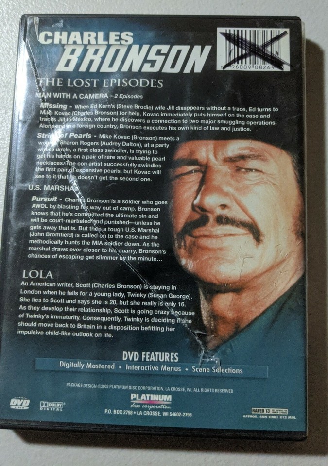 Charles Bronson - Lost Episodes (DVD, 2002) BOX #28 96009082697 | eBay