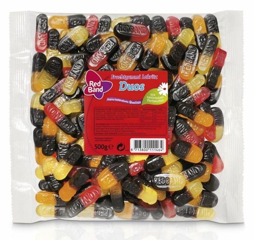 10x RED BAND FRUCHTGUMMI LAKRITZ DUOS 500g - Weingummi - Mix - | eBay