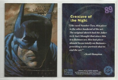 1995 Batman Master Series (SkyBox) ARTIST PROOF SIGNATURE Parallel Base ...