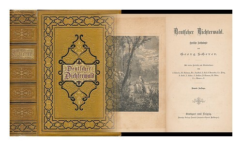 SCHERER, GEORG Deutscher Dichterwald. ...anthologie Von Georg Scherer 0 ...