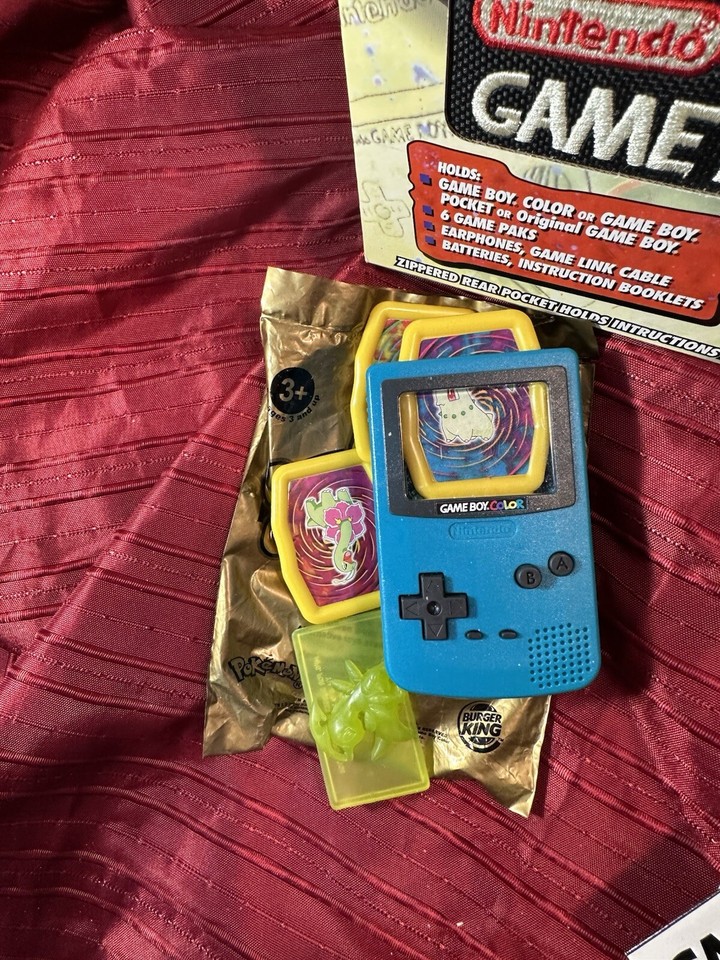 Game Boy Color / New Game Boy Color Carrying Case and Burger King toy ...