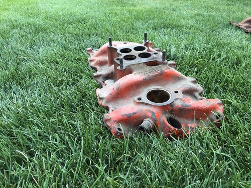 57 Chevy 283 Power Pack 4 BBL Intake Manifold 3731398 G257 Date ...
