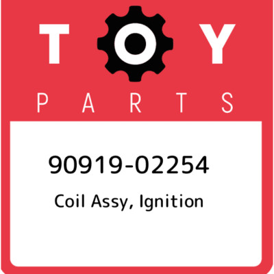 90919-02254 Toyota Coil assy, ignition 9091902254, New Genuine OEM Part ...