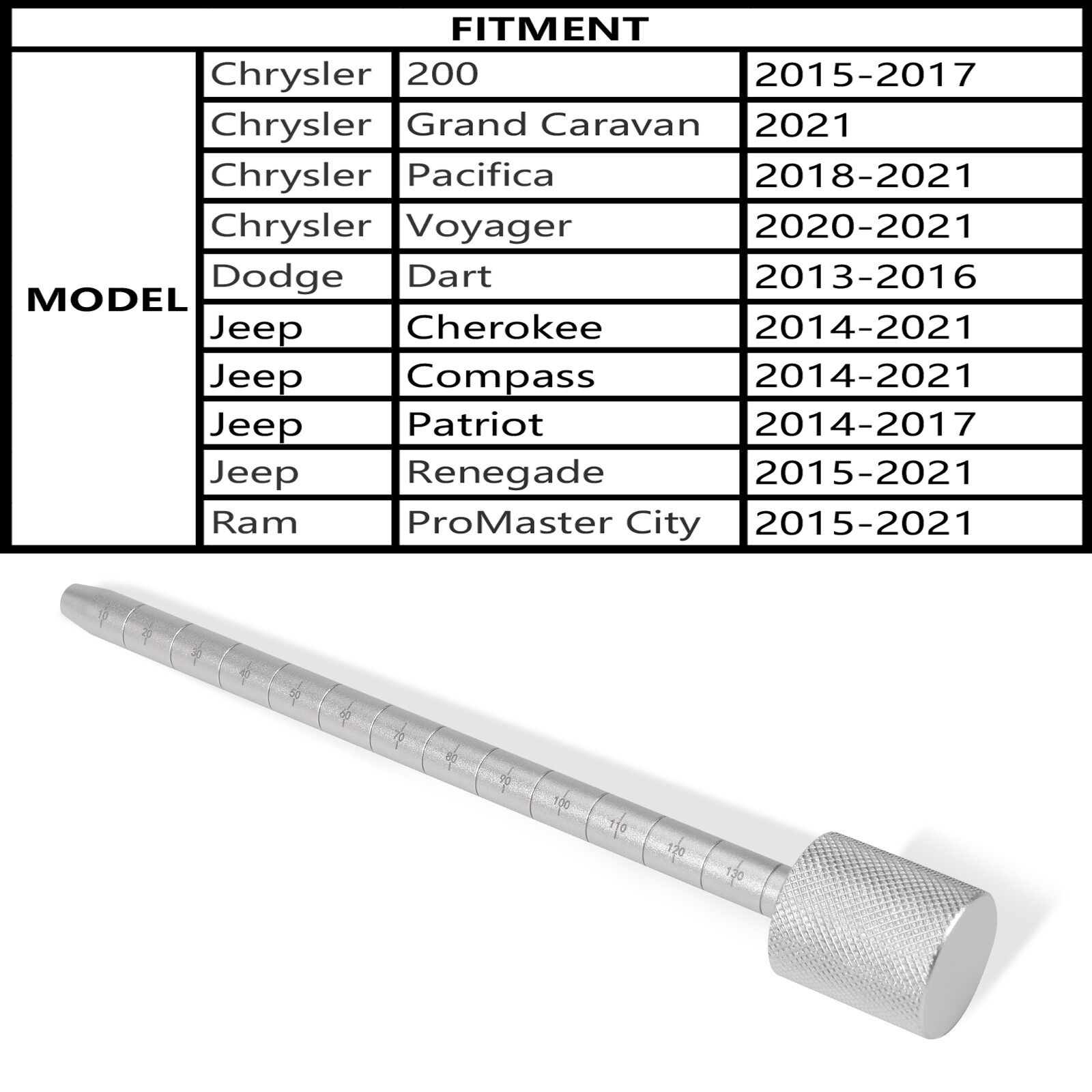 1017 Transmission Dipstick Tool For Chrysler 6F24 Automatic Trans ...