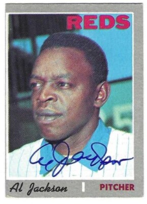 Autographed AL JACKSON Cincinnati Reds 1970 TOPPS card #443 w/COA | eBay