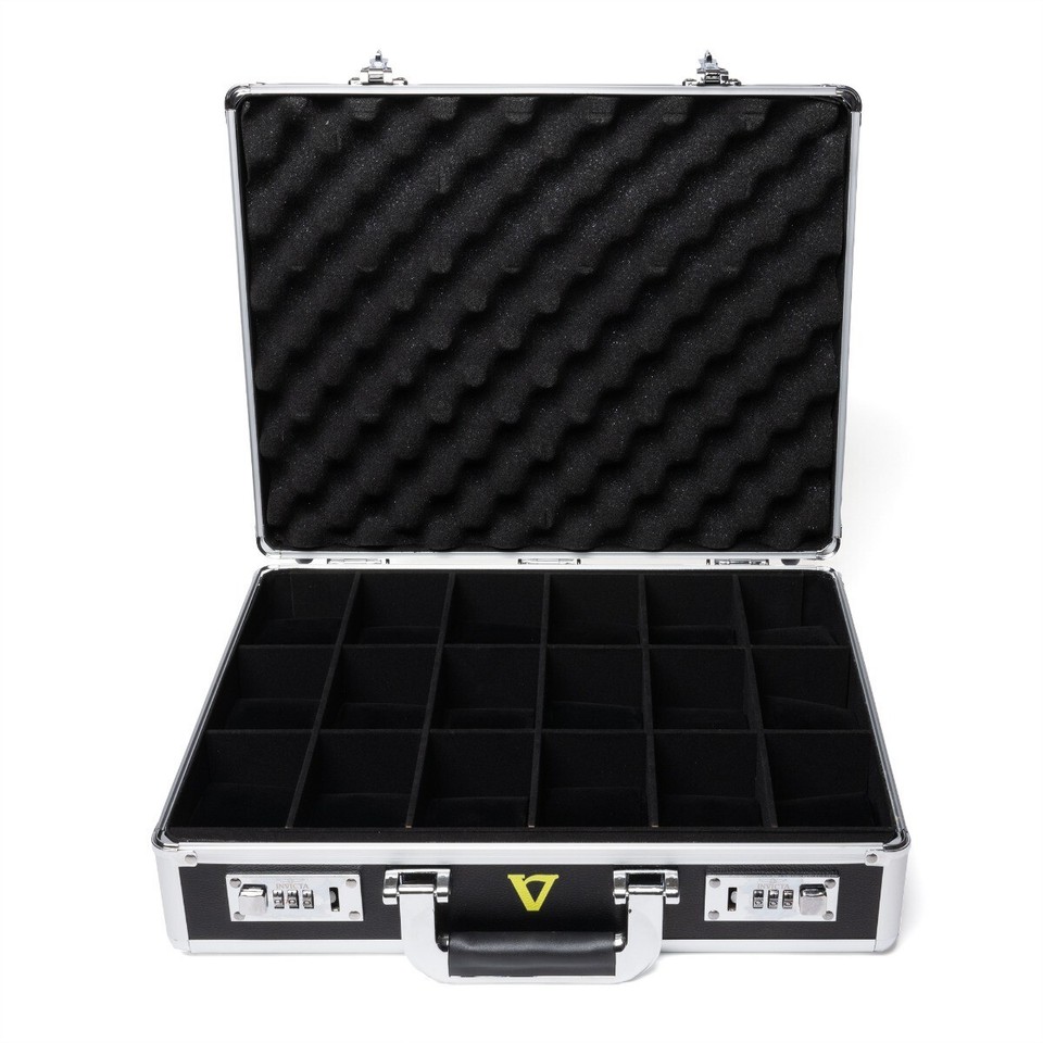 Invicta 18-Slot Watch Briefcase, Black IPM551 NEW | eBay