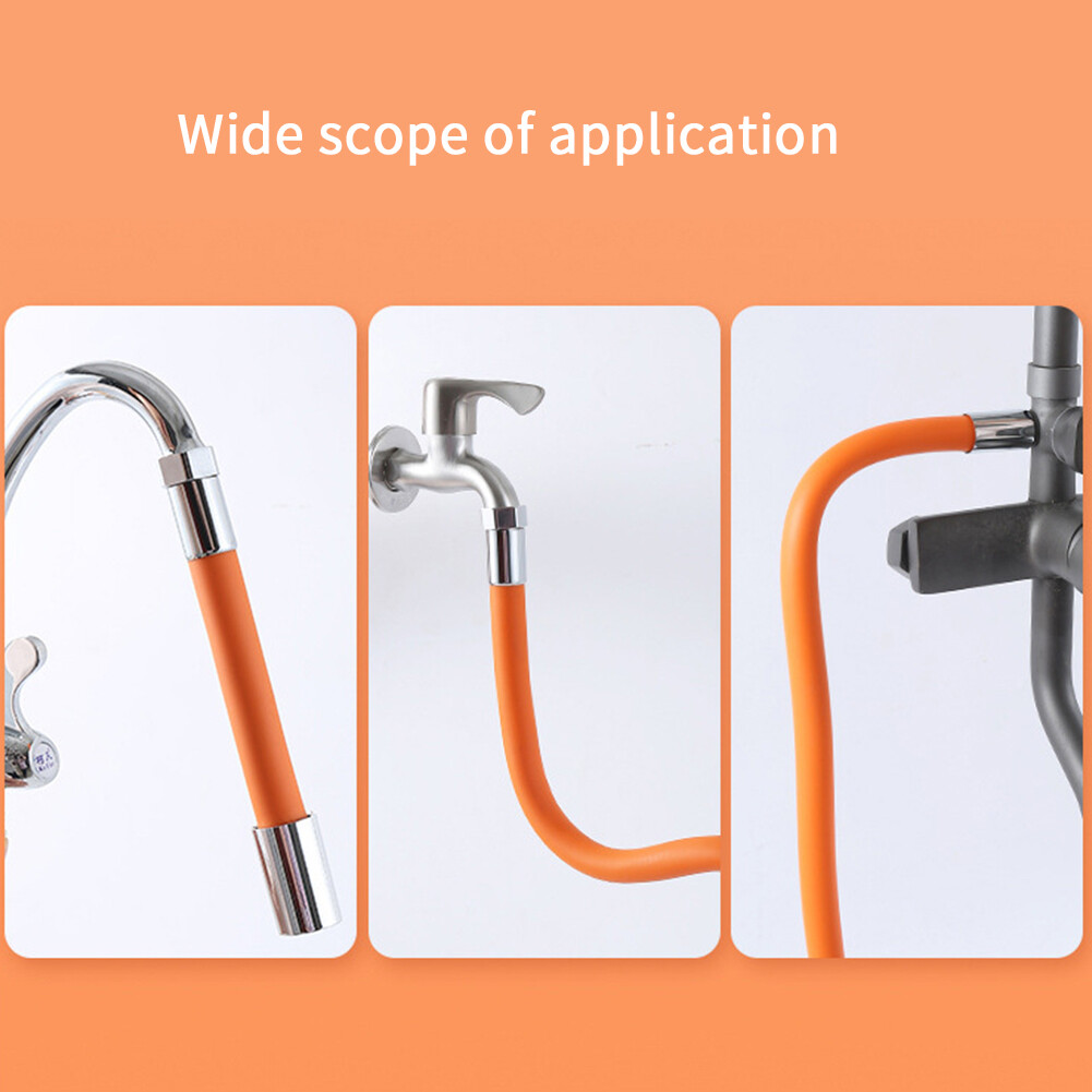 30cm Kitchen Bathroom Faucet Extension Tube Water Saving 360 Rotation ...
