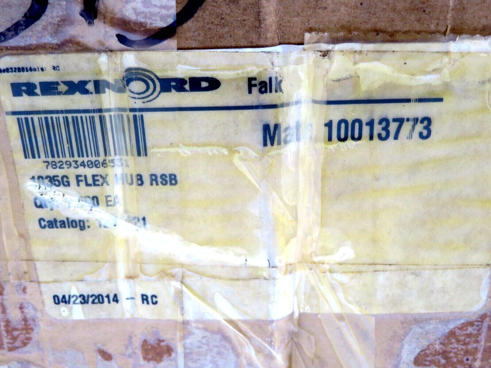 NEW REXNORD 1035G FLEX HUB RSB 1203221 | eBay