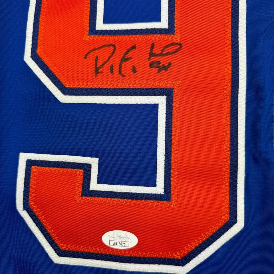 Autographed/Signed Ryan Smyth Edmonton Blue Hockey Jersey JSA COA | eBay