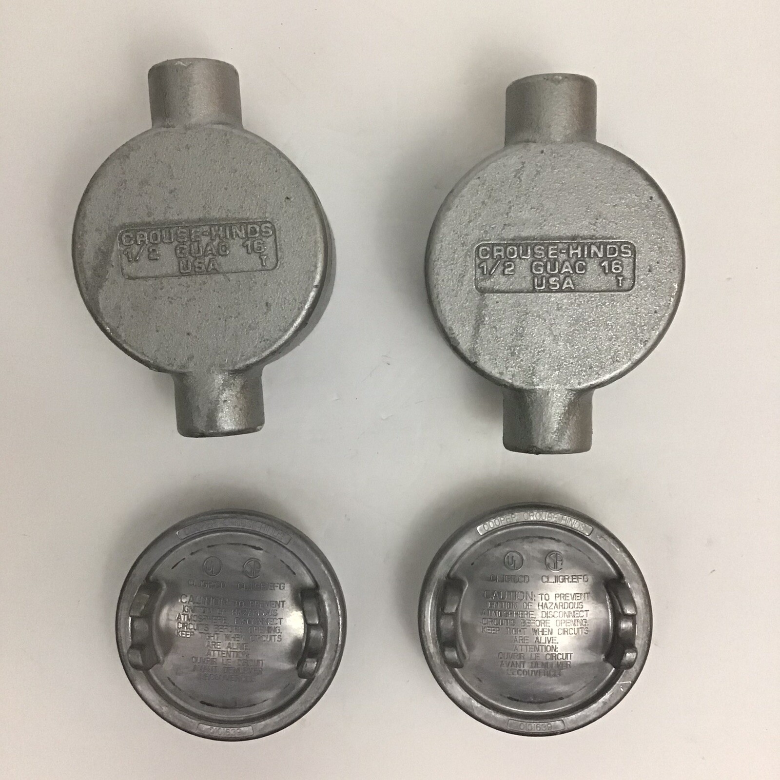 Eaton GUAC16 Conduit Outlet Boxes 1/2" Threaded - Box of 2 | eBay