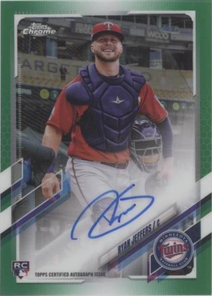 2021 Topps Chrome - Rookie Autographs Green Refractor #RA-RJ Ryan ...