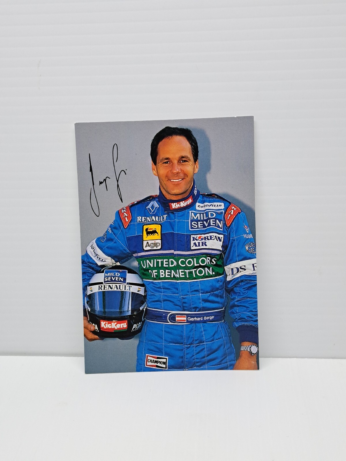 Gerhard Berger Autographed Signed 4 X 6 Postcard REPRINT Racing Formula ...