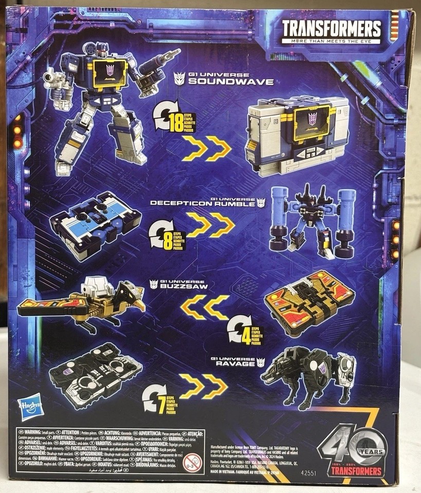 NEW Transformers Legacy United G1 Universe Soundwave Rumble Buzzsaw ...