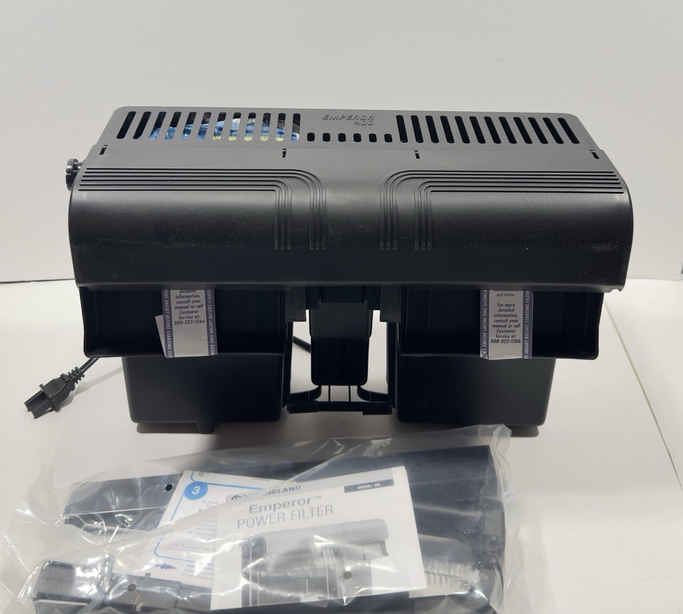MARINELAND Emperor 400 Filter System BIO-WHEEL AQUARIUM POWER FILTER | eBay