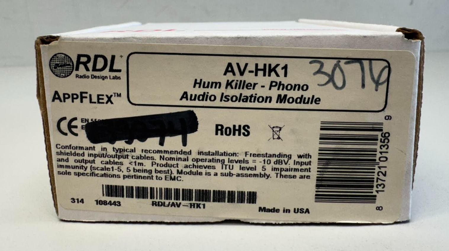 RDL AV-HK1 Hum Killer Transformer NEW OPEN BOX | eBay
