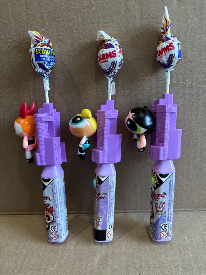 Cartoon Network Powerpuff Girls SPIN POPS Blossom Buttercup Bubbles ...