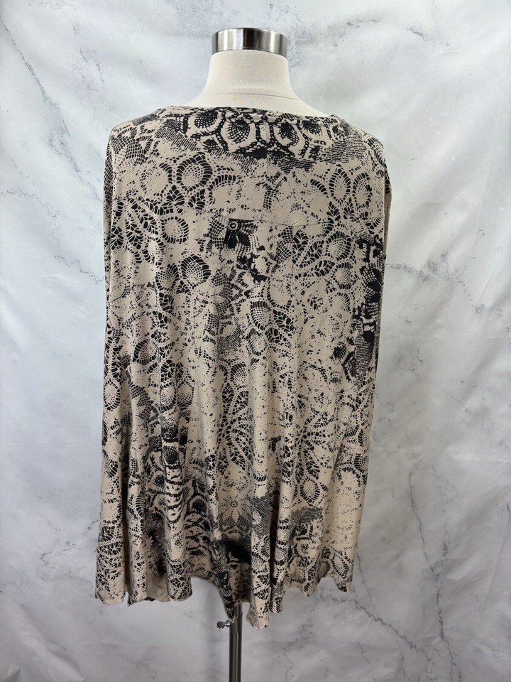 Peruvian Connection Tunic Blouse Shirt L Asymmetrical Dollie Artsy ...