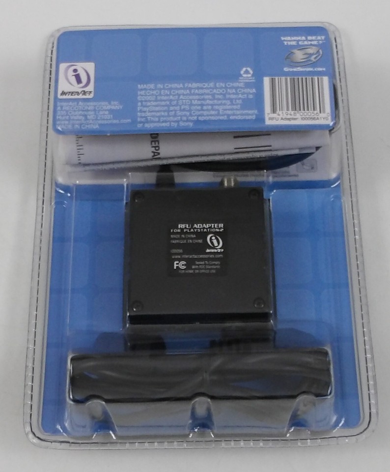 RFU Adapter for Playstation 2 BRAND NEW PS2 RF switch Playstation One ...