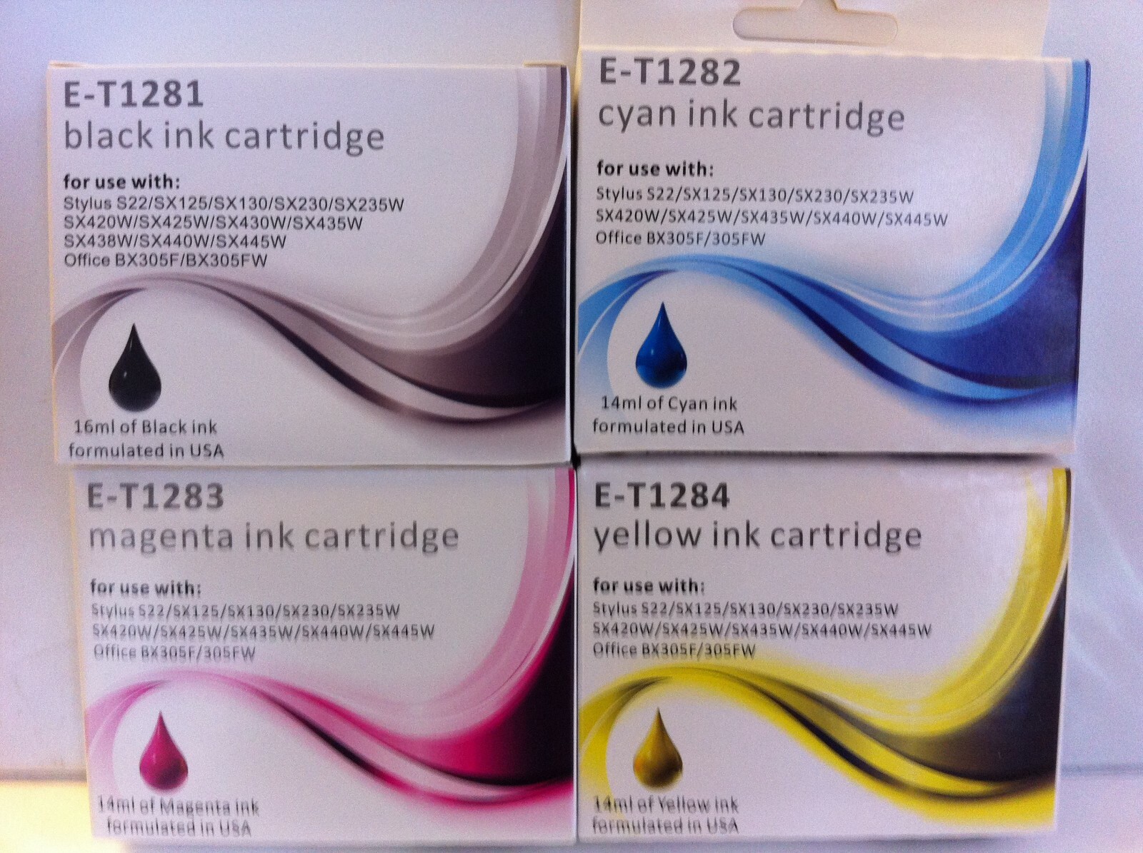 UNBRANDED INK CARTRIDGES FOR EPSON STYLUS S22 SX125 SX130 SX230 PLUS ...