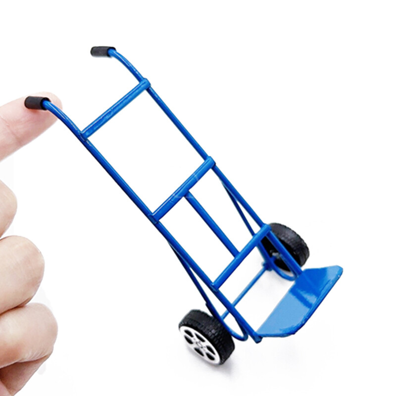 1Pc Dollhouse Miniature Cart Wrought Iron Trolley Mini Carts Furniture ...