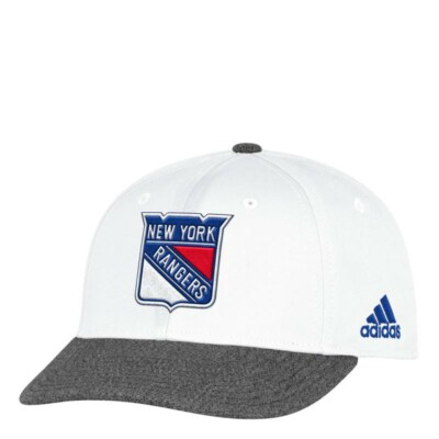 New York Rangers NHL Adidas (White/Grey) Structured Adjustable Cap | eBay