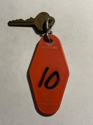 Vintage Hotel Motel Room Key Fob & Key 60's-70's #10 | eBay