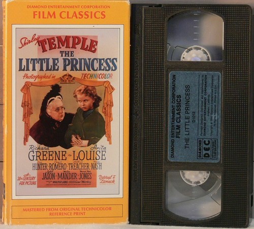 THE LITTLE PRINCESS VHS Video SHIRLEY TEMPLE 1992 Diamond Entertainment ...