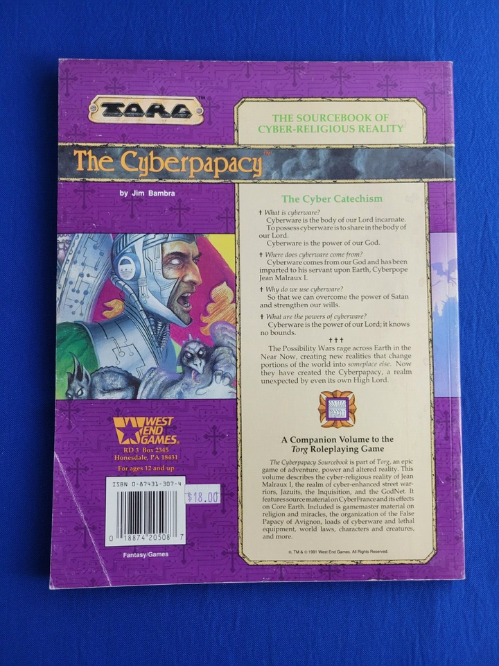 TORG The Cyberpapacy - West End Games | eBay