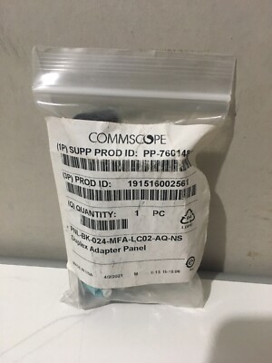 NEW Commscope Uniprise 760148171 PNL-BK-024-MFA-LC02-AQ-NS Multimode ...