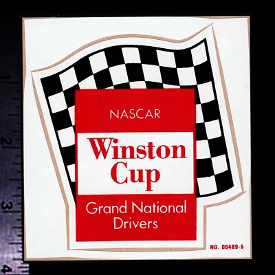 WINSTON CUP Nascar Grand National Drivers Original Vintage Racing Decal ...
