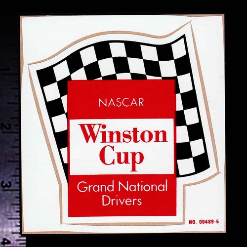 WINSTON CUP Nascar Grand National Drivers Original Vintage Racing Decal ...
