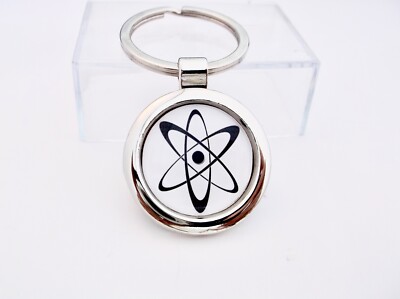 ATOM SYMBOL ATOMIC CHEMISTRY PHYSICS NUCLEAR BIO RADIATION KEY FOB ...