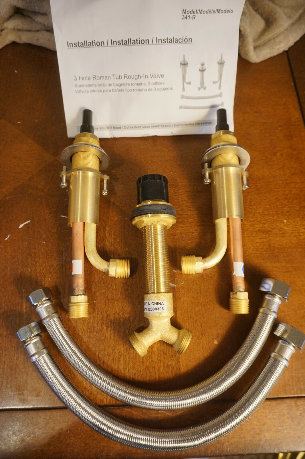 Luxart Universal 3 Hole Roman Tub Rough-In Valve 341-R | eBay