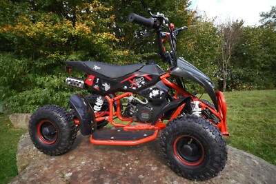 50cc Kids Mini Quad Bike Petrol RED Quad ATV - 2 Stroke Off Road Bike ...