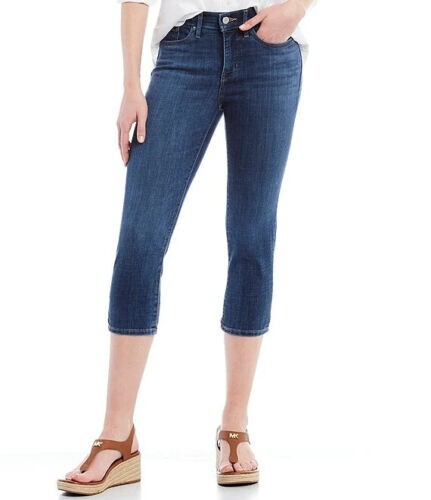 Levi's 311 Shaping Skinny Leg Mid Rise Capri Jeans Size 14 W32 (8940)2 ...