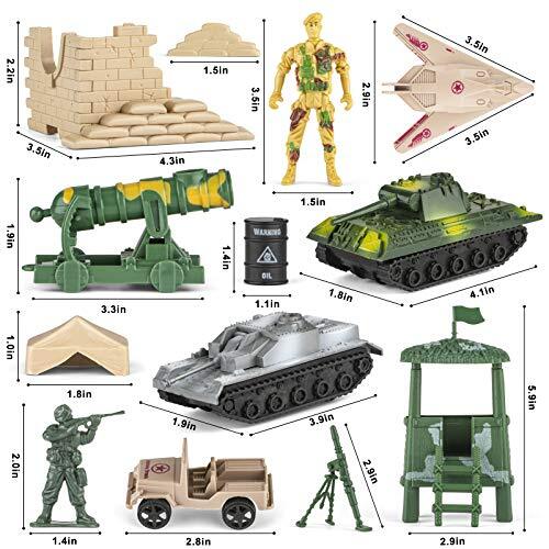 Army Men Toys for Boys 8-12 Military Toy Soldier Army Base 160 Pcs Set ...