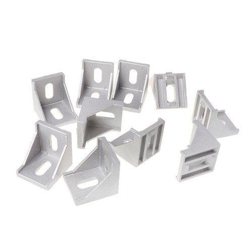 10pcs 4040 Fasten Fitting Angle 40x40 L Connector Aluminum Corner ...