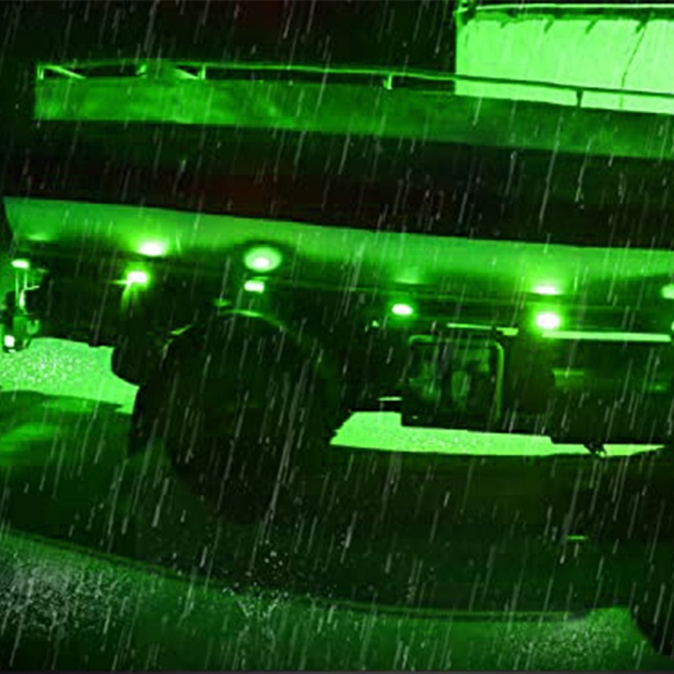 3/4" Green Side Bullet Marker Light Round 3 LED For Trailer Truck Car ...