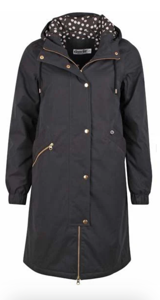 Danefae women s winter parka coat jacket black small s NWT New With ...