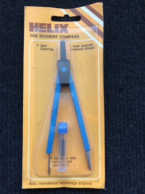 Vintage Helix G52 Student Compass Blue | eBay UK