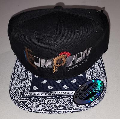 COMPTON UNIFIED LIMITED EDITION JOE COOL BLACK BLUE SNAPBACK CAP HAT ...