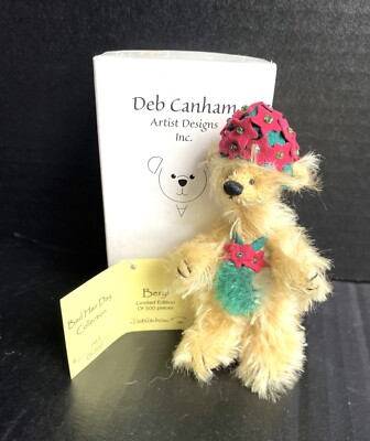Deb Canham Artist Designs Mohair Teddy Bear Miniature "Beryl" LE 141/ ...