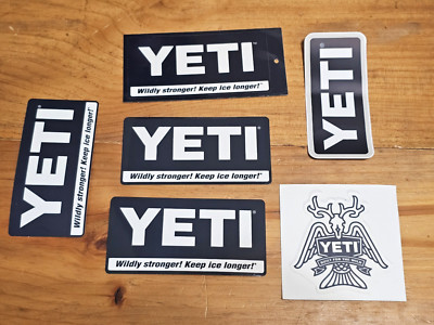 6 Authentic YETI Decal / Stickers | eBay