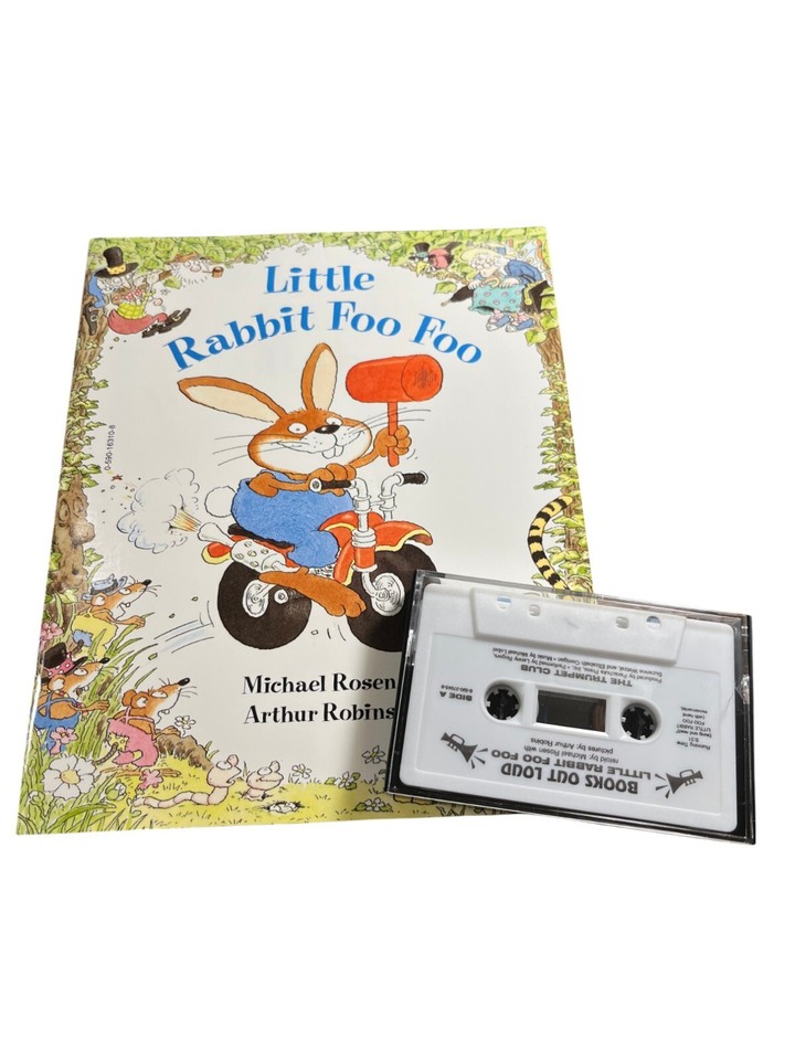 Vintage Scholastic Cassette & Book Set Little Rabbit Foo Foo by Michael ...