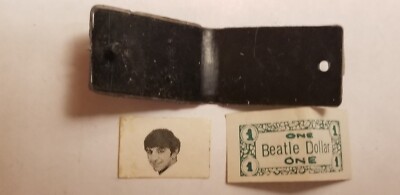 Vintage Cracker Jack Beatles Beatle Dollar Wallet & Decal Gumball Prize ...