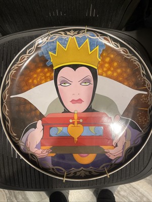DISNEY LIMITED EDITION DISNEY VILLAINS EVIL QUEEN ART PLATE-NEW | eBay ...