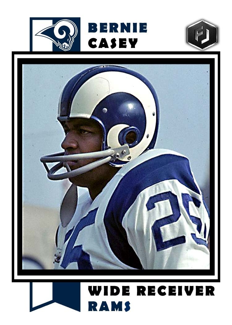 ACEO BERNIE CASEY LOS ANGELES RAMS CUSTOM HAND MADE ART CARD | eBay